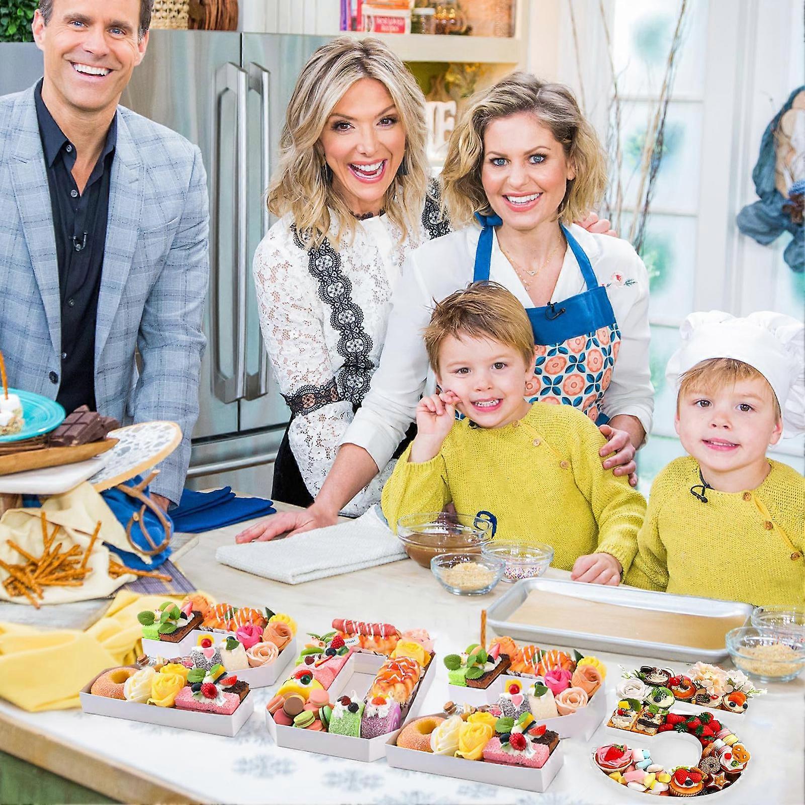 4Pcs Cardboard Number Tray Fillable Sweets Candy Cupcake Container ...