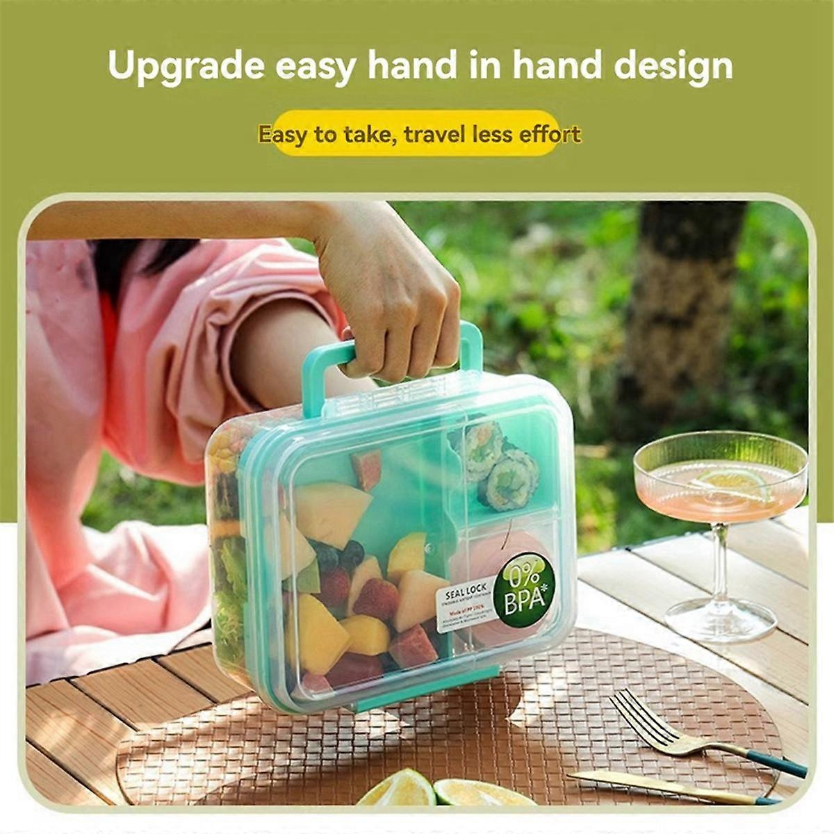 Portable Fresh-Keeping Box, Compartment Lunch Box, Microwave Lunch Box ...