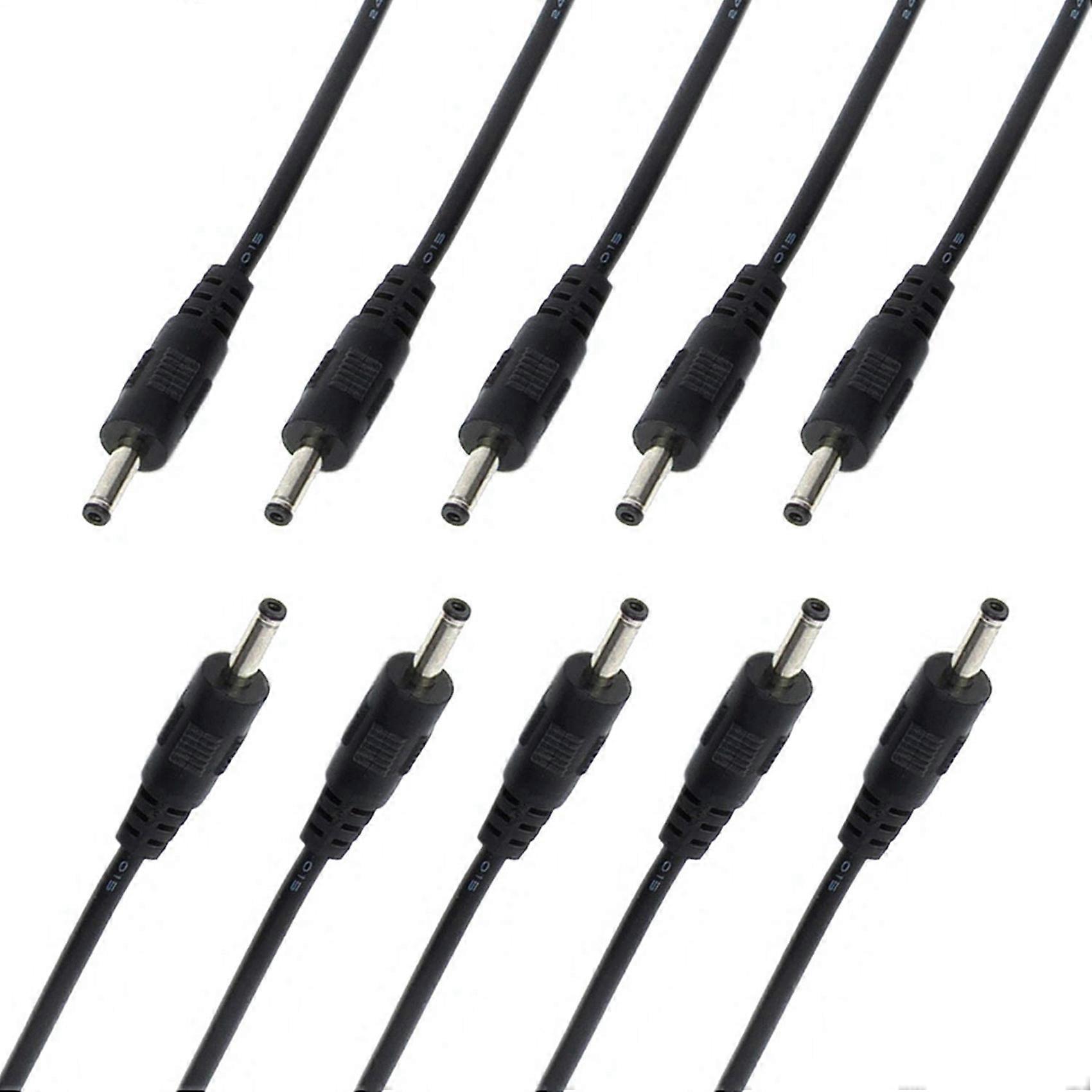10 Pack 3.5mm x 1.35mm DC Power Male Plug Jack to Bare Wire Open End ...