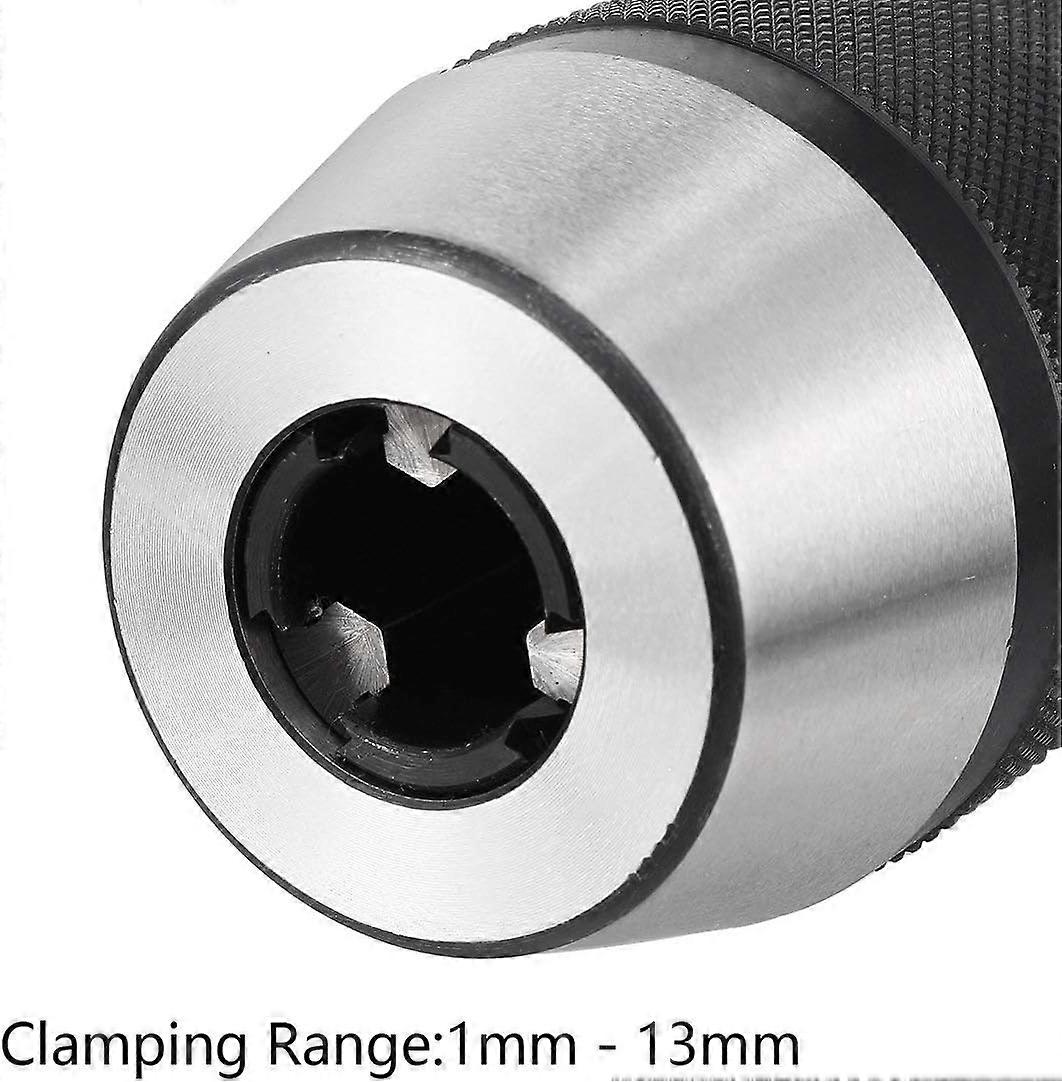Lathe Drill Chuck 0-13mm 1/2'' Steel Self-Tightening and MT2-B16 Ar WYC ...