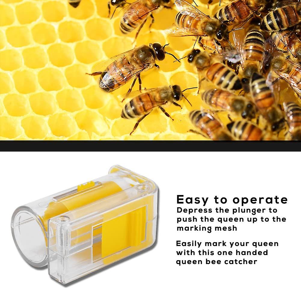2024 Queen Bee Trap, Plastic Queen Bee Marking Tool One Hand Marking ...