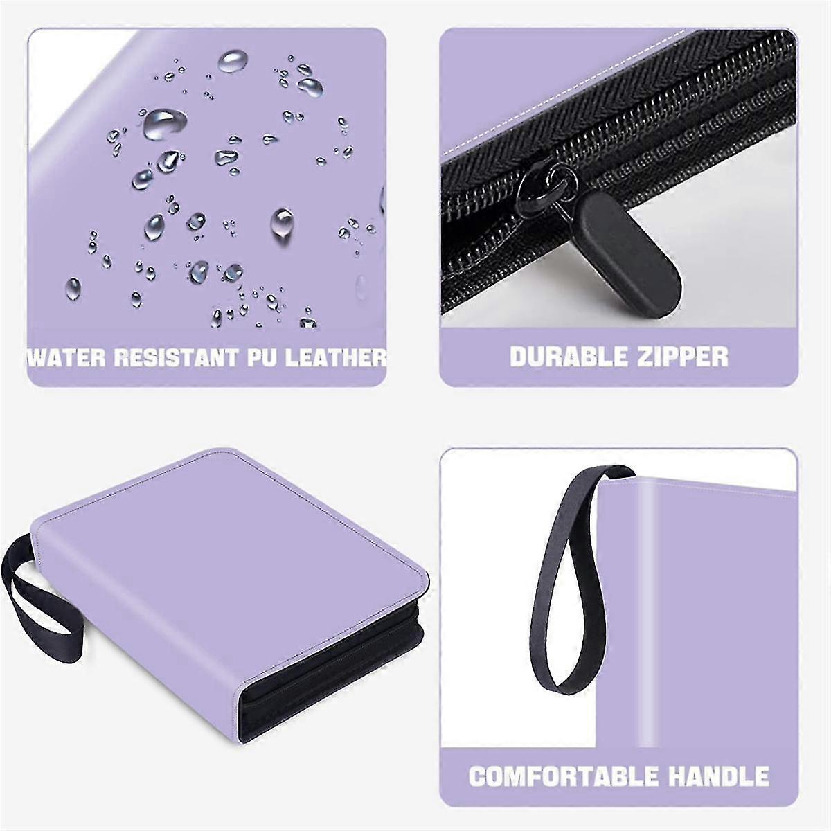 Photo Card Binder with 50 4 Pocket Card Pages, 400 Photo Card Holder ...