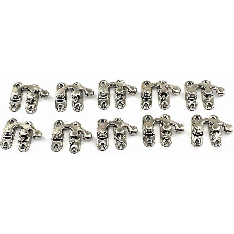 Set of 20 vintage nickel-plated latches with straight swing arm | Fruugo UK
