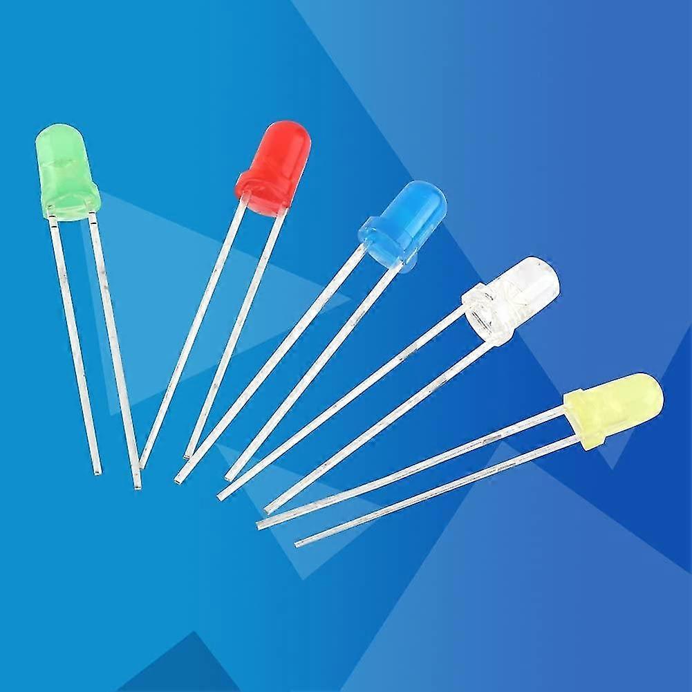 3mm Color Diode,akozon 500pcs 3mm 5mm Led Light Emitting Diode Set ...