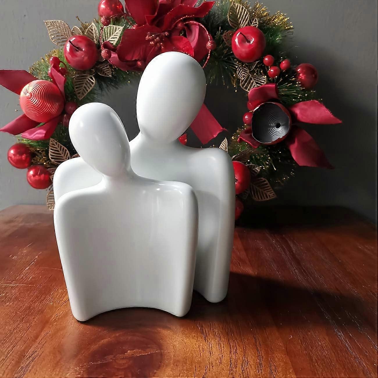Orientway Ceramic Couple Statues,Home Dcor Modern Romantic Abstract ...
