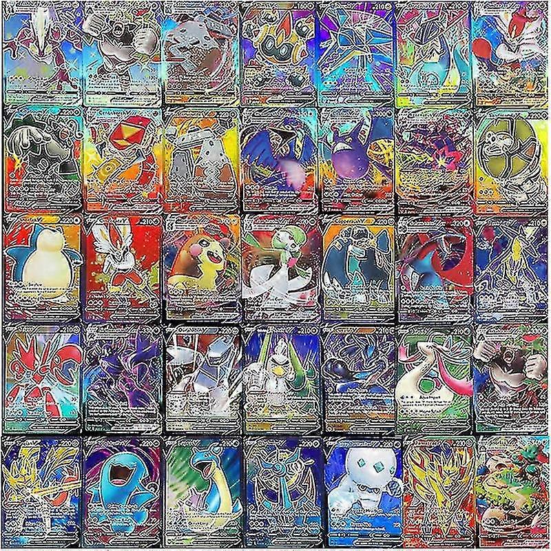 100pcs Pokemon V Vmax Cards Display English Version Pokmon Shining Cards Playing Game Collection ...