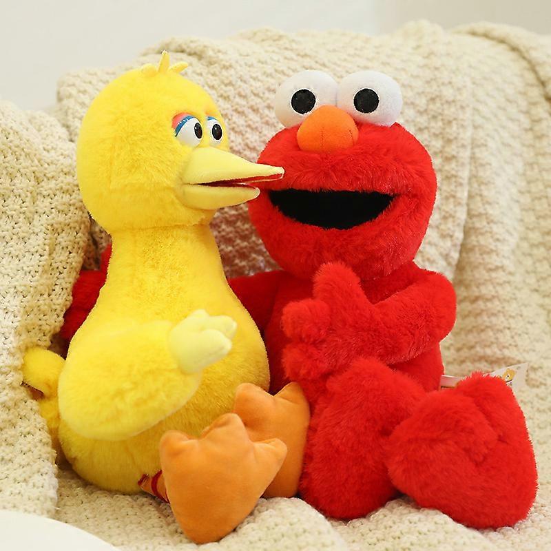 Sesame Street Plush Doll Red Elmo Blue Cookie Guy Yellow Big Bird Plush ...