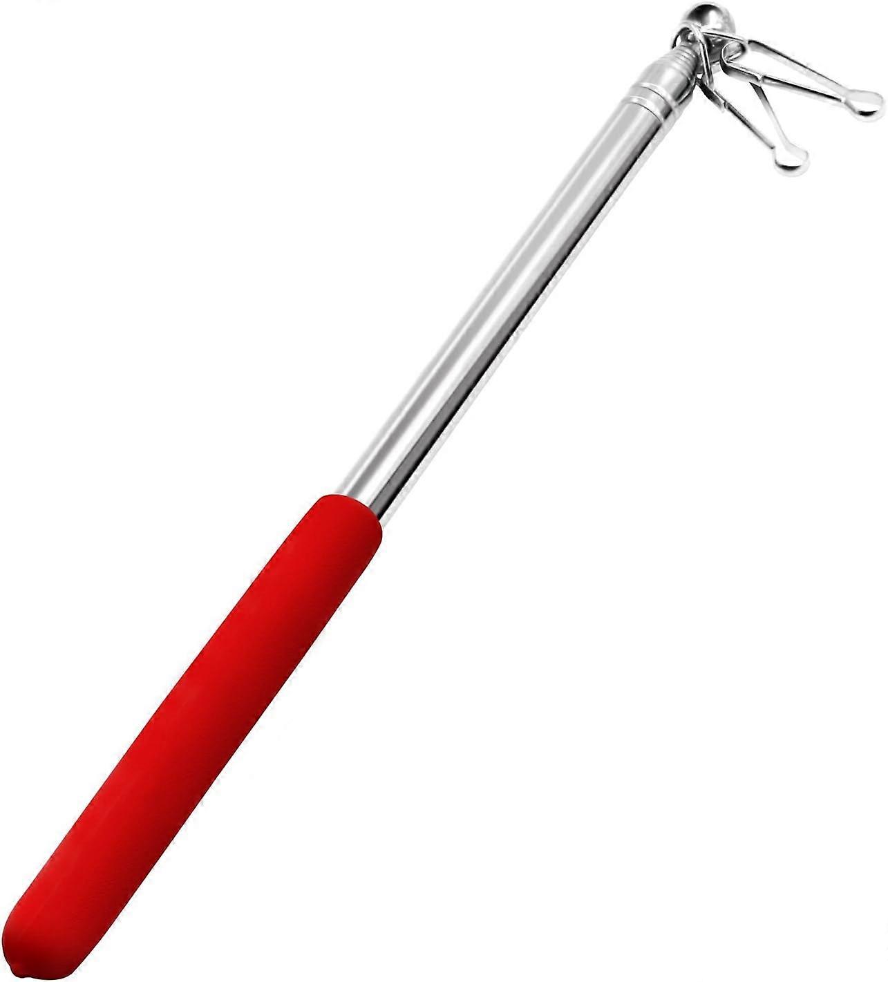 4 Feet (120cm) Telescopic Handheld Flagpoles, Portable Staff with Clips ...