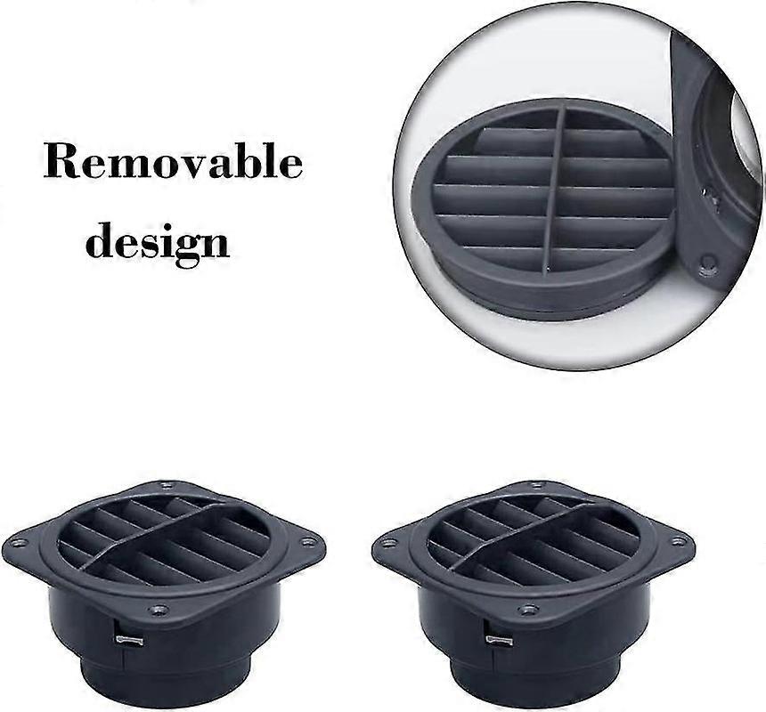 2 Pcs Car Heater Outlet Air Vent Heater Open Outlet Ducting Warm Air ...