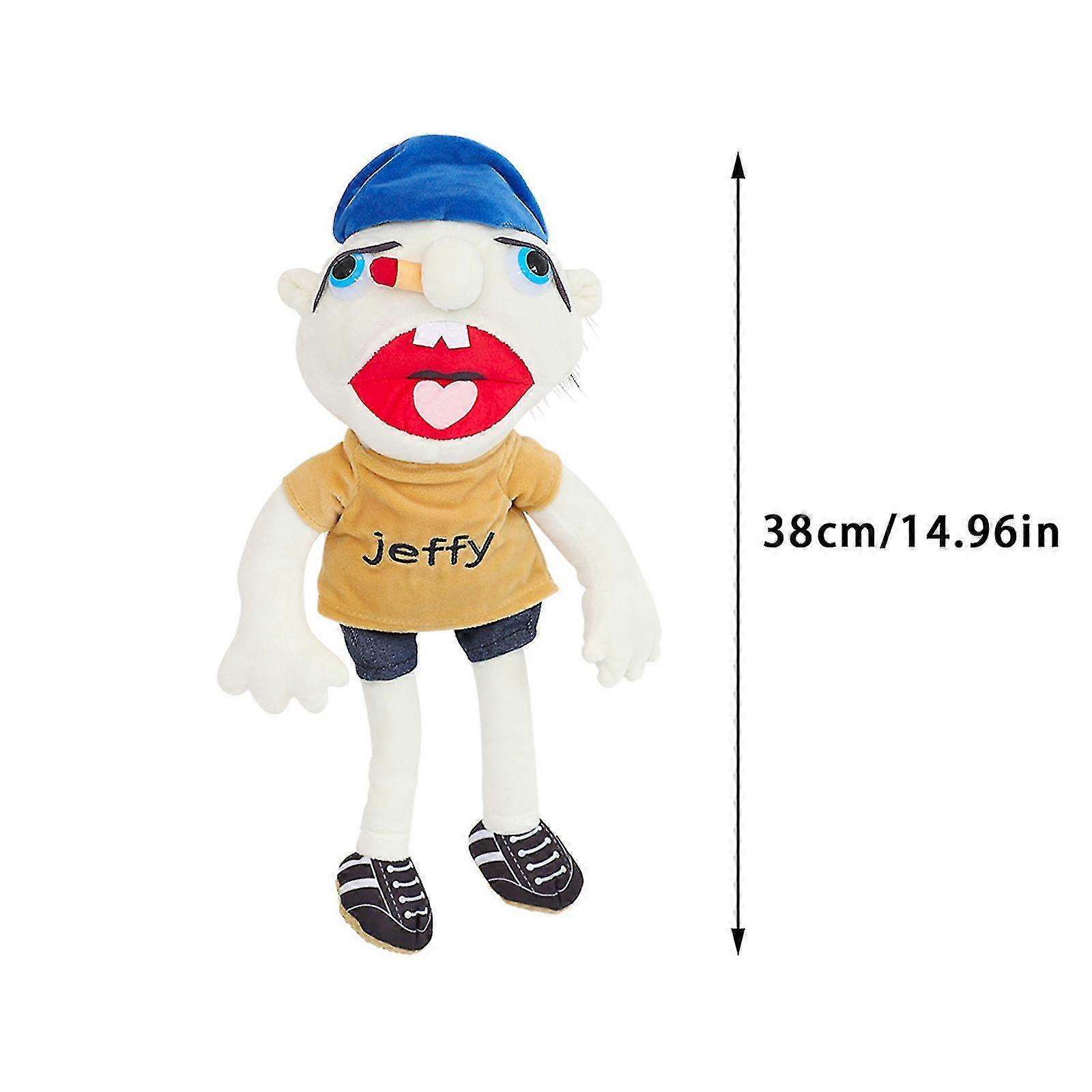 24in/60cm Large Jeffy Boy Soft Hand Puppet Talk Show Fun Party Doll ...