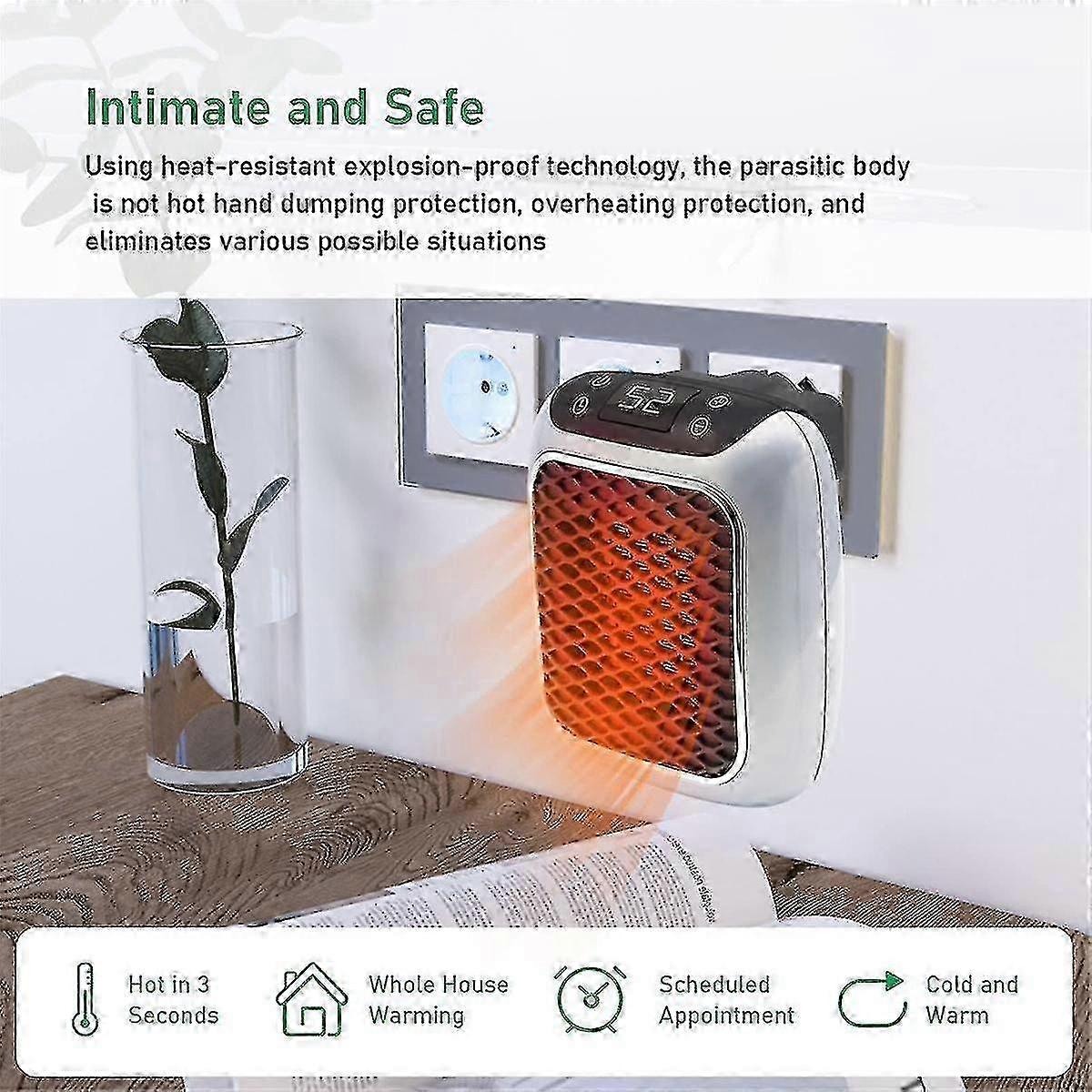 Mini Fan Heater, Fan Heater Socket, Socket Heater, Fan Heater, 800 Watt ...