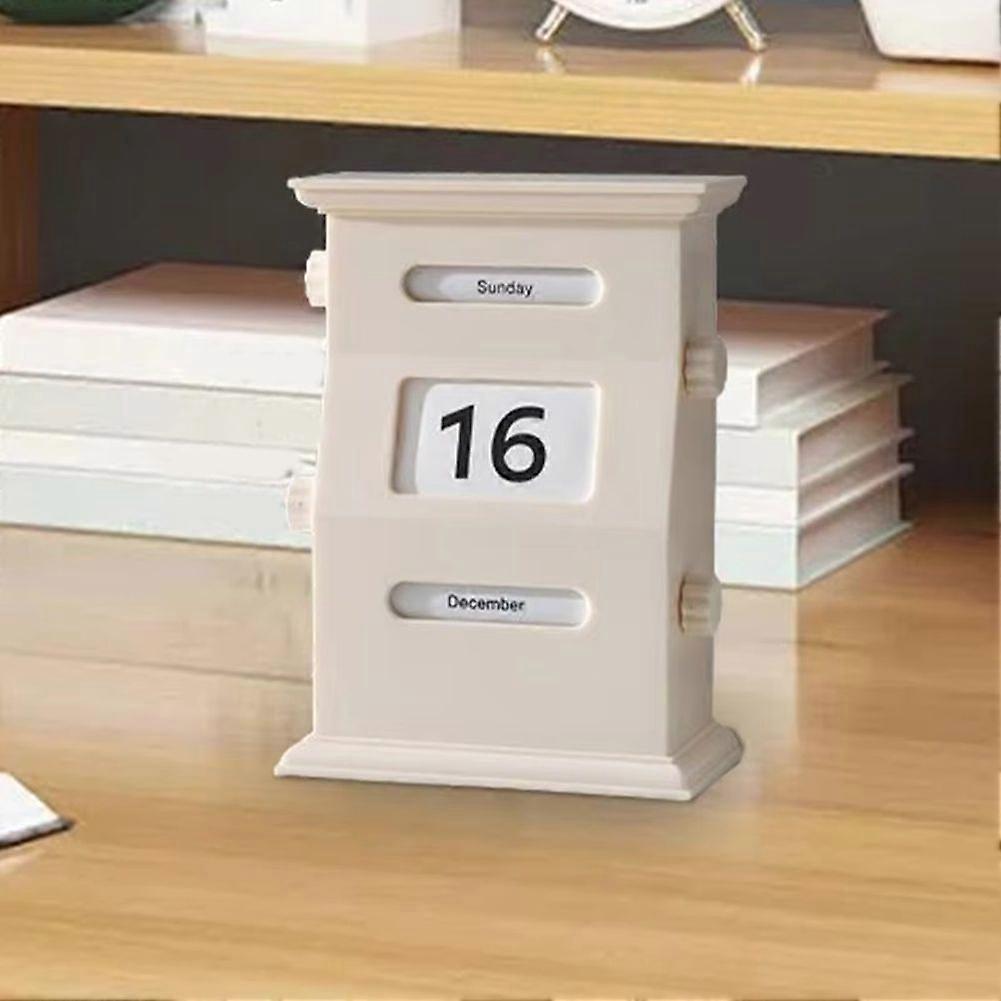 Calendar Desk Retro Calendar Blocks Desk Date Display Desk Decorations ...