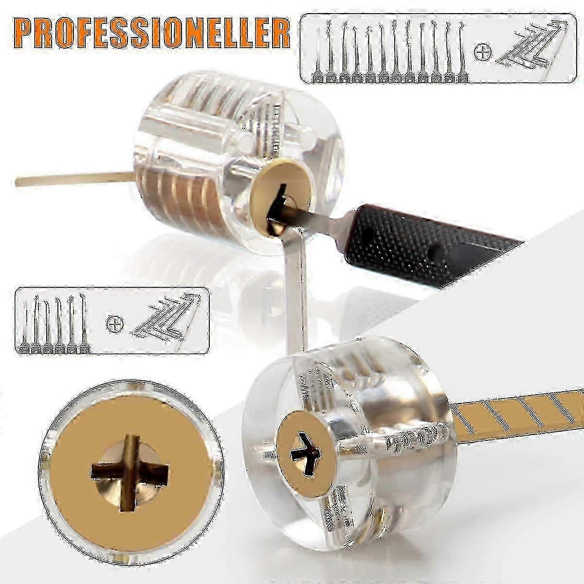 Locksmith Training Lock Set 30pcs Transparent Lock For Lockpick ...