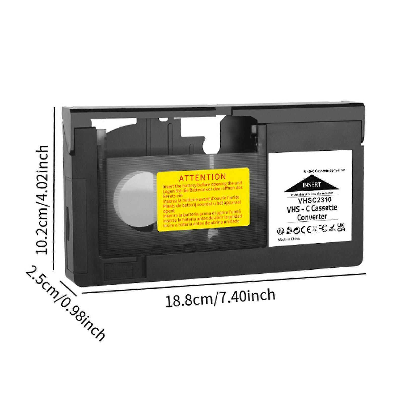 VHS C Tape Cassette Adapter Portable Device Motorized VHS Cassette ...