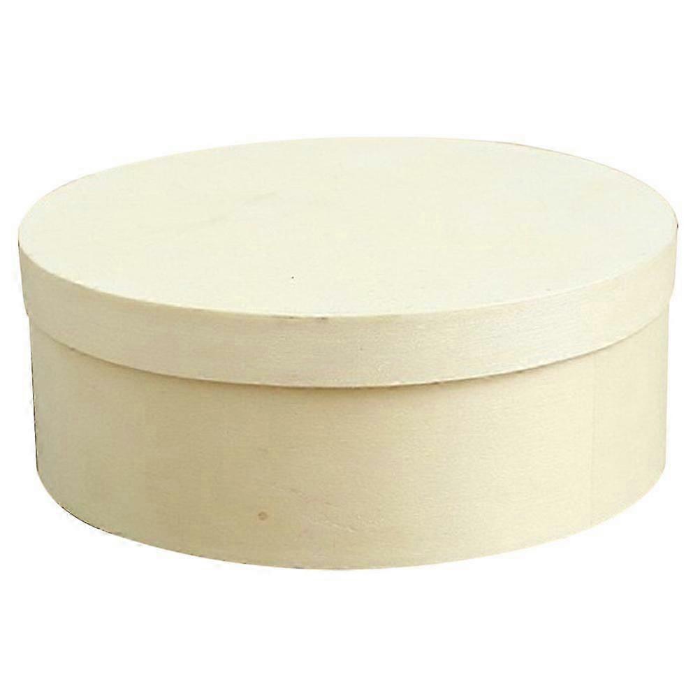 Round Wooden Box with Lid Gift Packing Wooden Box Wooden Storage Box ...
