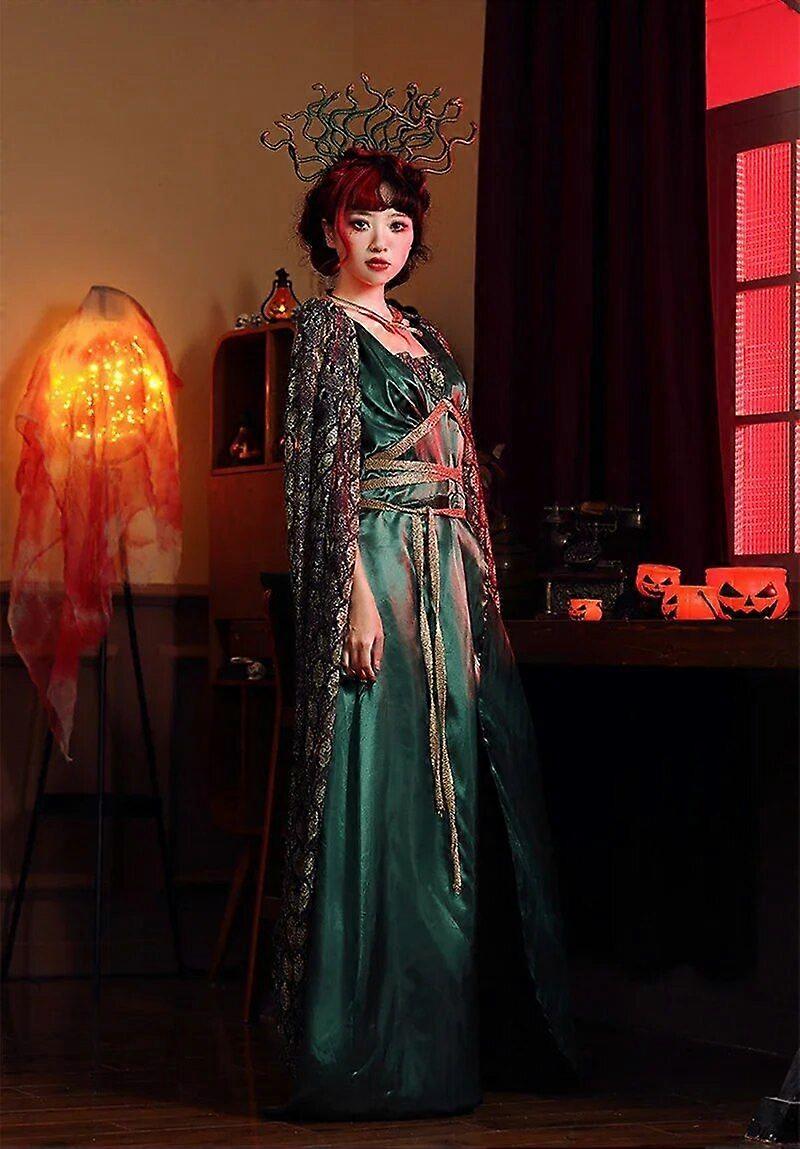 Antico Mito Greco Medusa Serpente Dea Cosplay Costume Halloween Festa ...