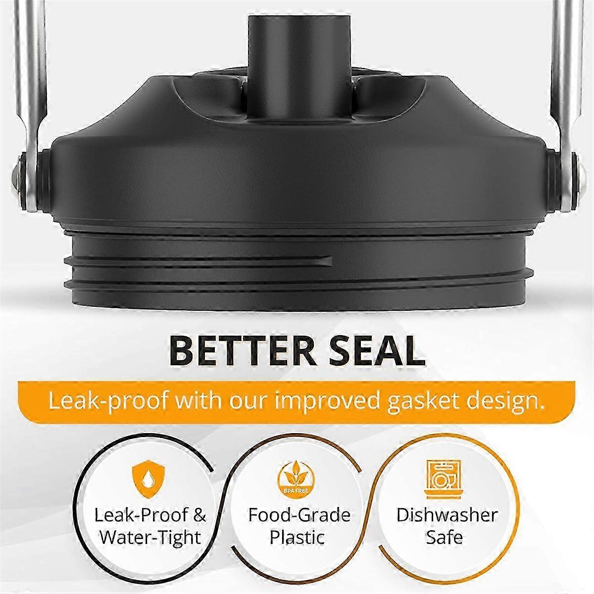 Rambler Replacement Lid Large Chug Spout and Leakproof Flip StrawBlack ...