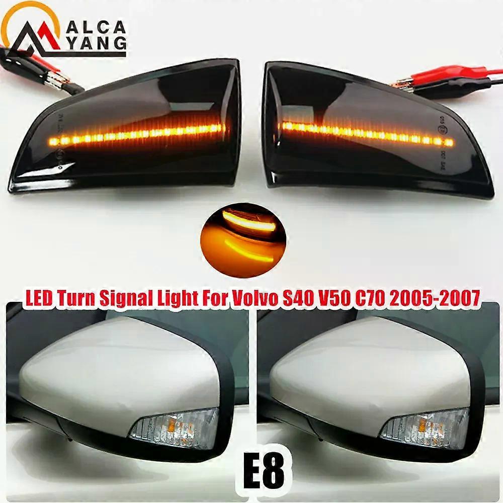 2Pcs Dynamic Rearview Mirror Indicator Lamp Turn Signal Light For Volvo ...