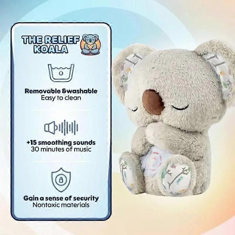 Cuddly Koala Plush Sleep Aid with Soft Glow Night Light Calming Music ...