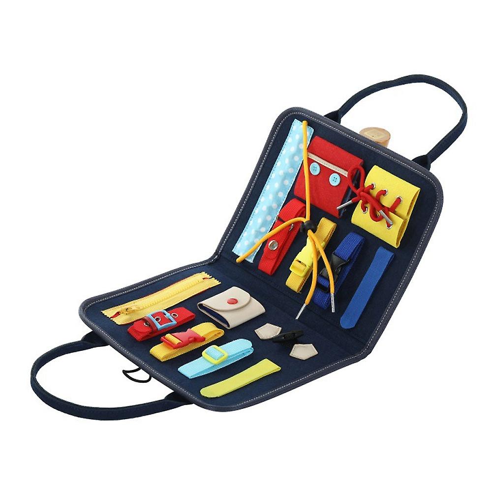 Toddler Busy Board Sensory Toy Basic Skills Activity Boards Fine Motor ...