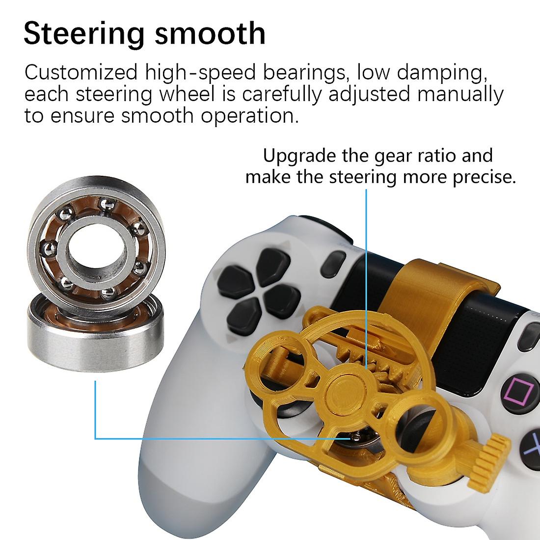 Gaming Racing Wheel Mini Steering Game Controller For Sony Playstation Ps4 3d Printed ...