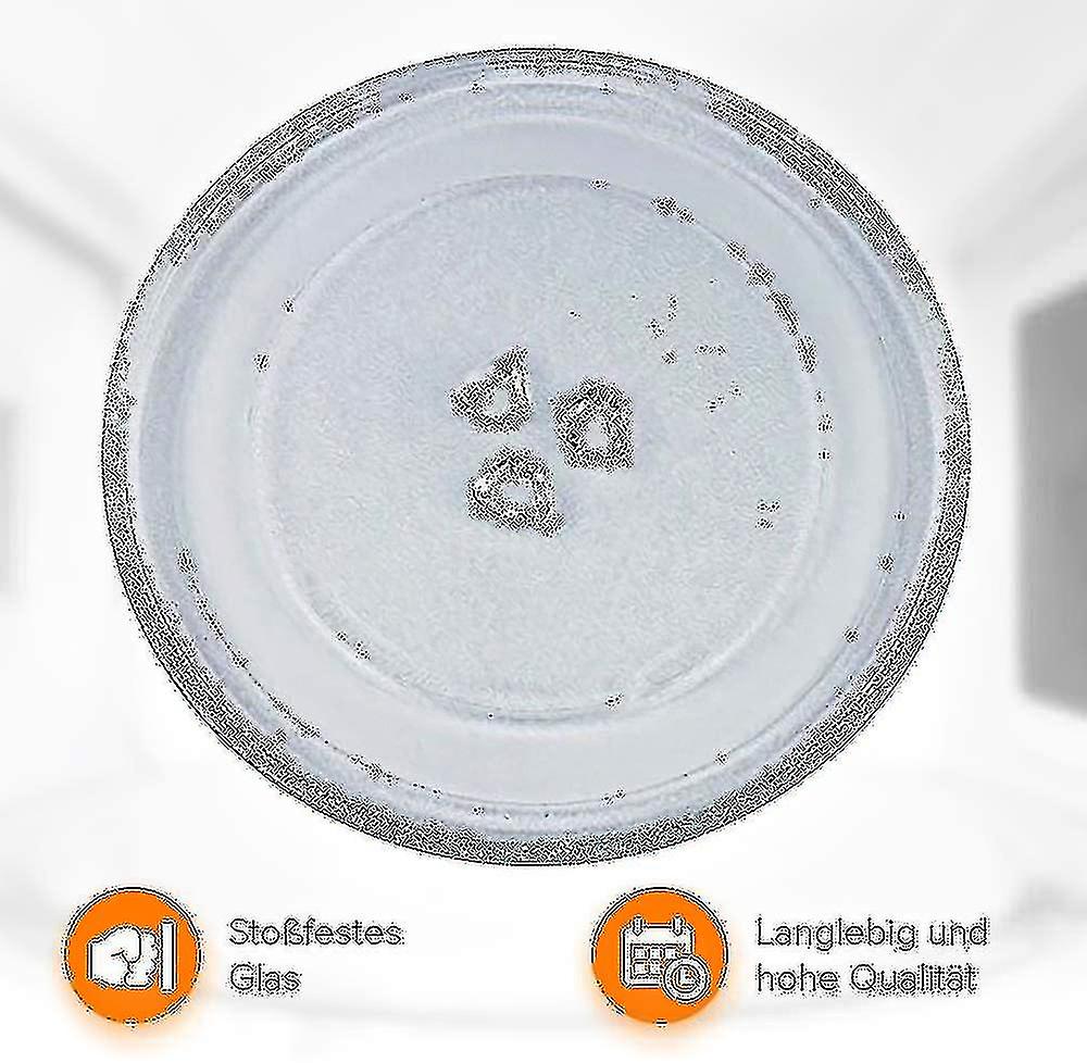 Universal Microwave Turntable Glass Plate With 3 Fixtures, 245 Mm ...