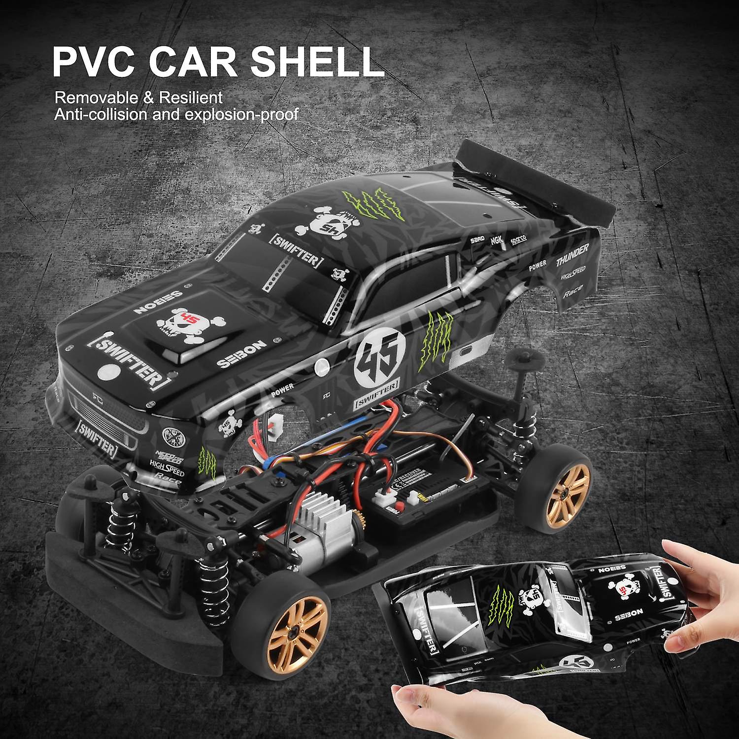 RC Drift Car 1/18 RC Car 2.4GHz 4WD 30km/h High Speed RC Race Car for ...