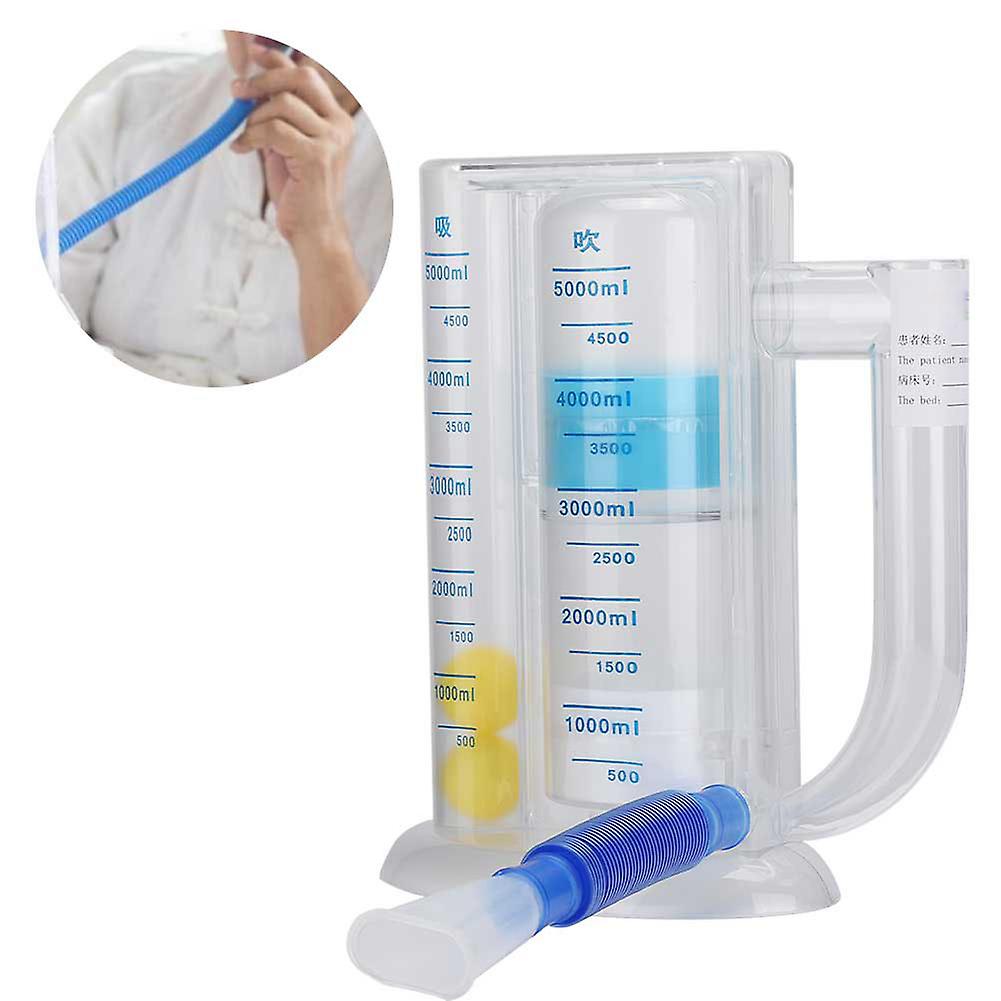 Deep Breathing Volumetric Lung Exerciser - 5000ml Suction and Blow ...