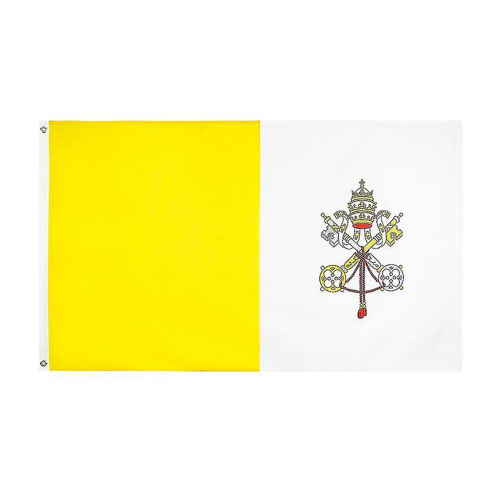 The Vatican City Flag 90x150cm Christianity Cross Church Yellow White ...
