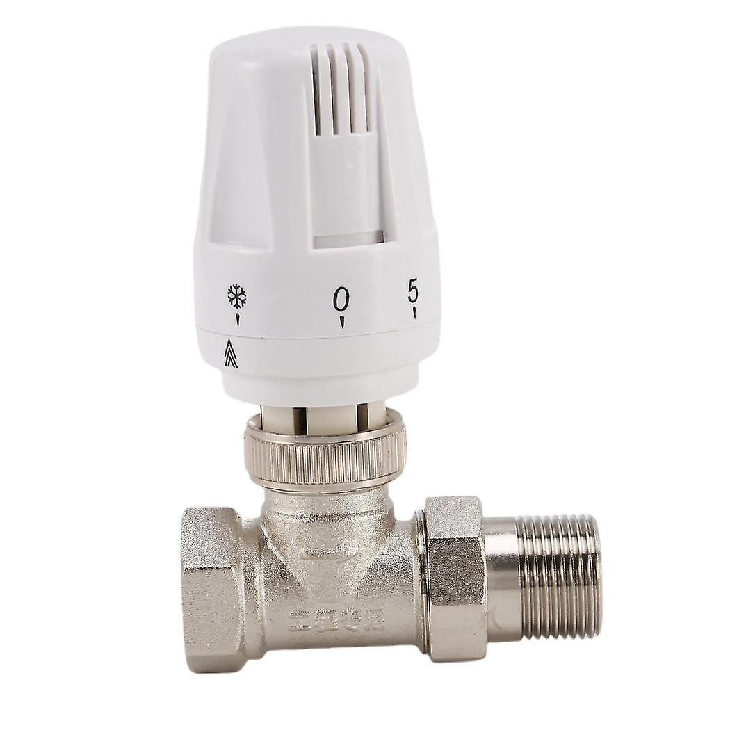 3/4inch Brass Thermostatic Radiator Valve Straight Type Dn20 Automatic ...