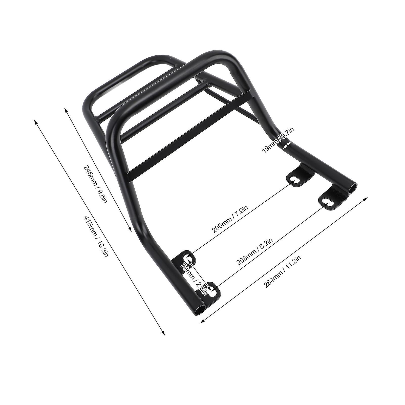 Motorcycle Rear Luggage Rack 16mm Ample Storage Space Luggage Support ...