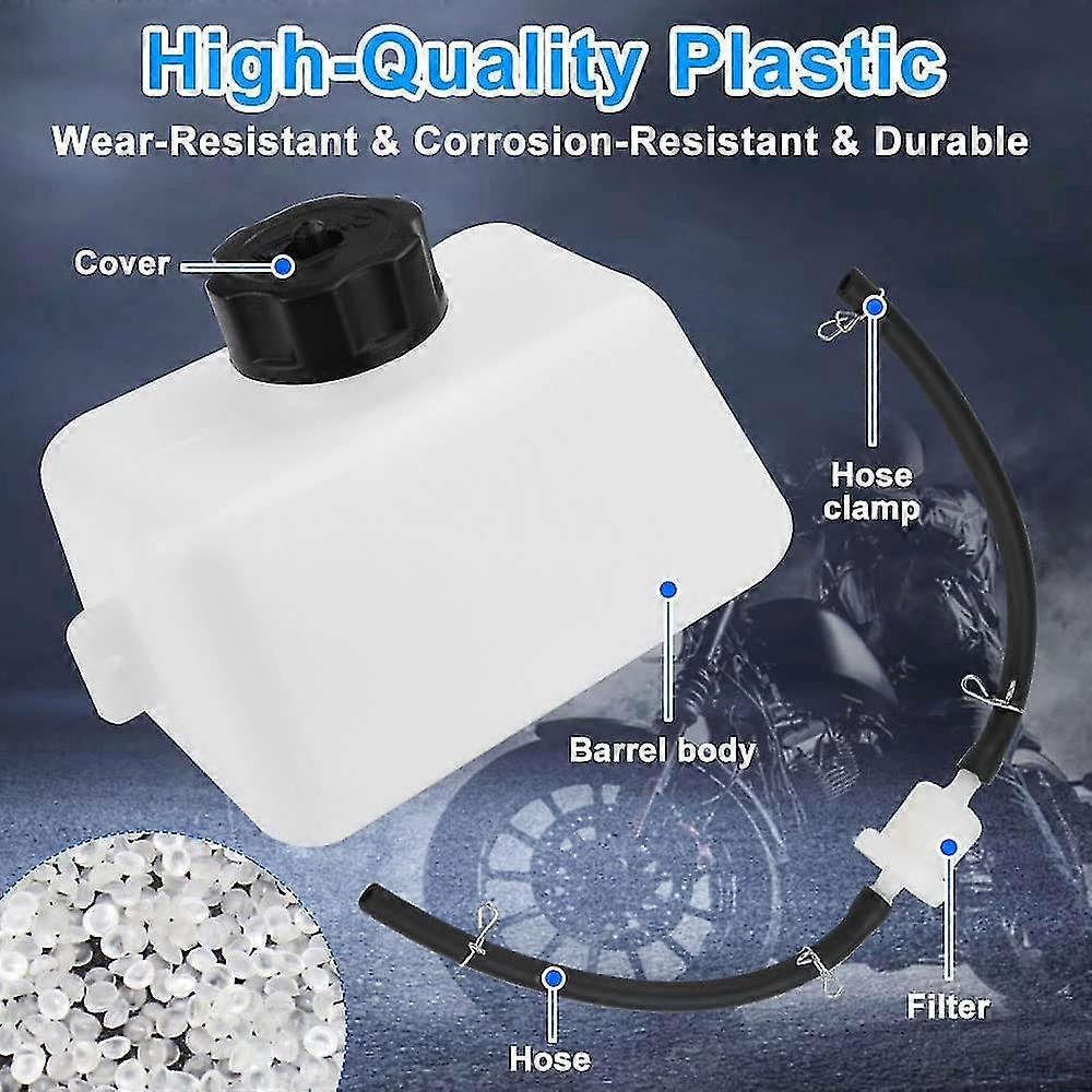 1L Gas Tank Motorcycle Dirt Bike Plastic Petrol Tank Kit | Fruugo UK