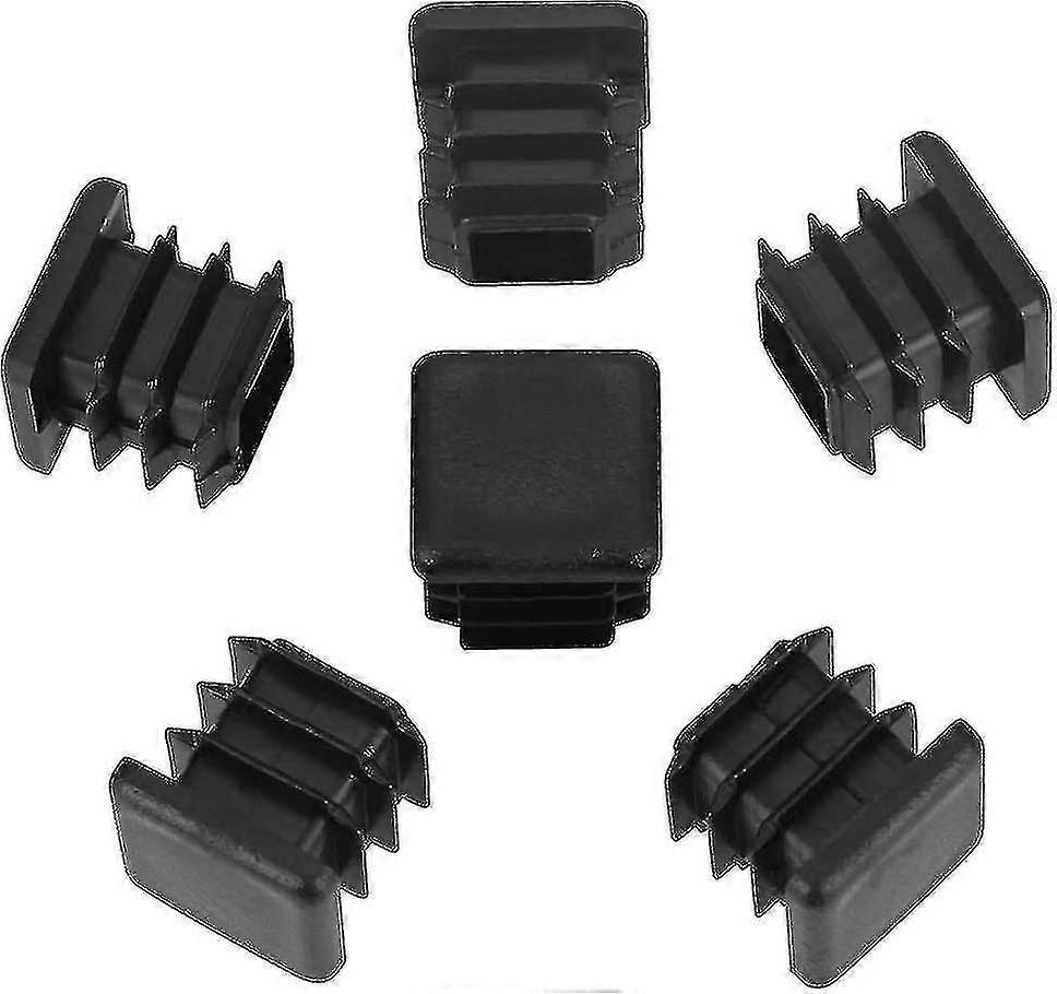 20 Pcs Chair Leg Cap, Square Pipe Cap, Plastic Square Post Cap For ...