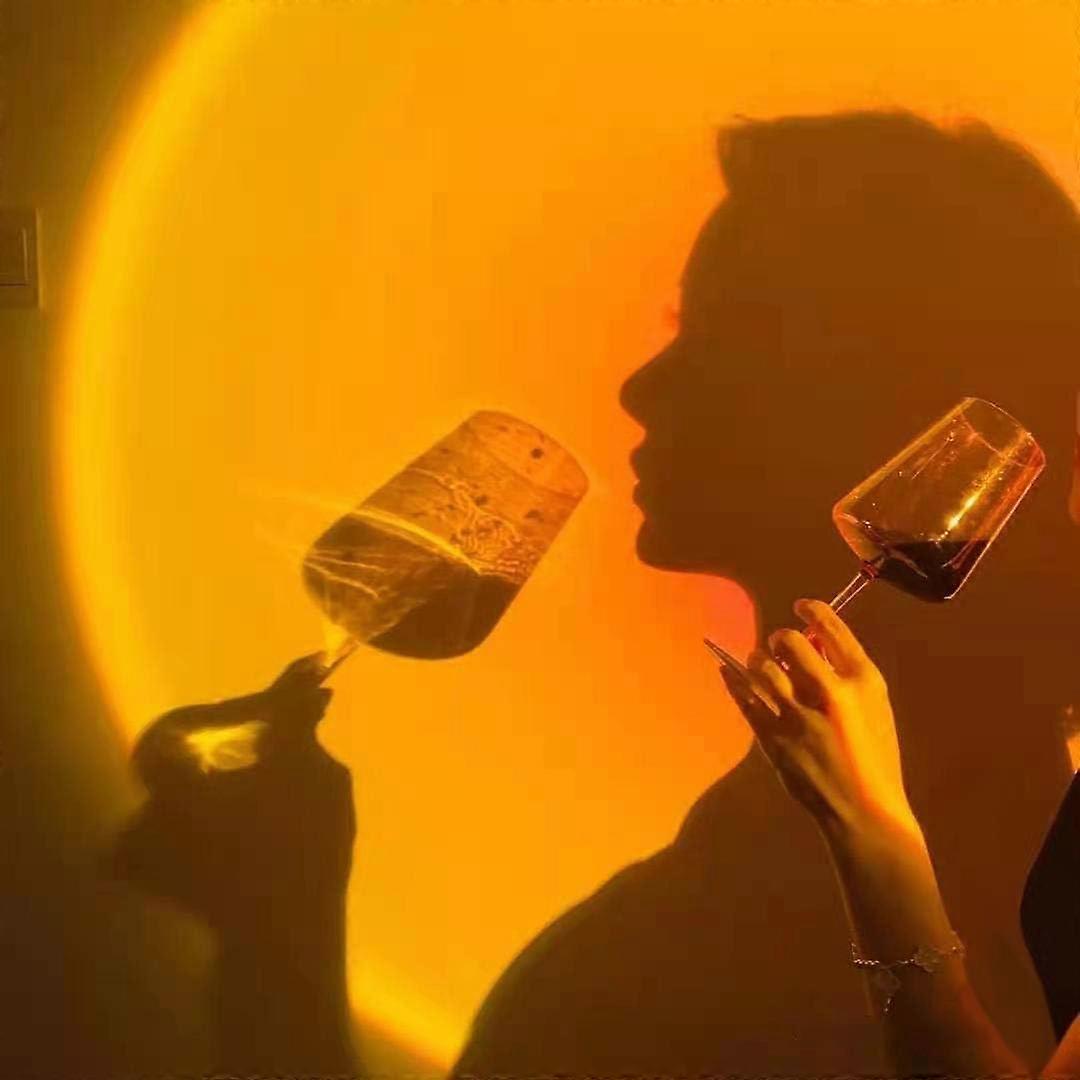 Sunset Lamp Rainbow Projection Lamp Led Light Projector For Living Room ...