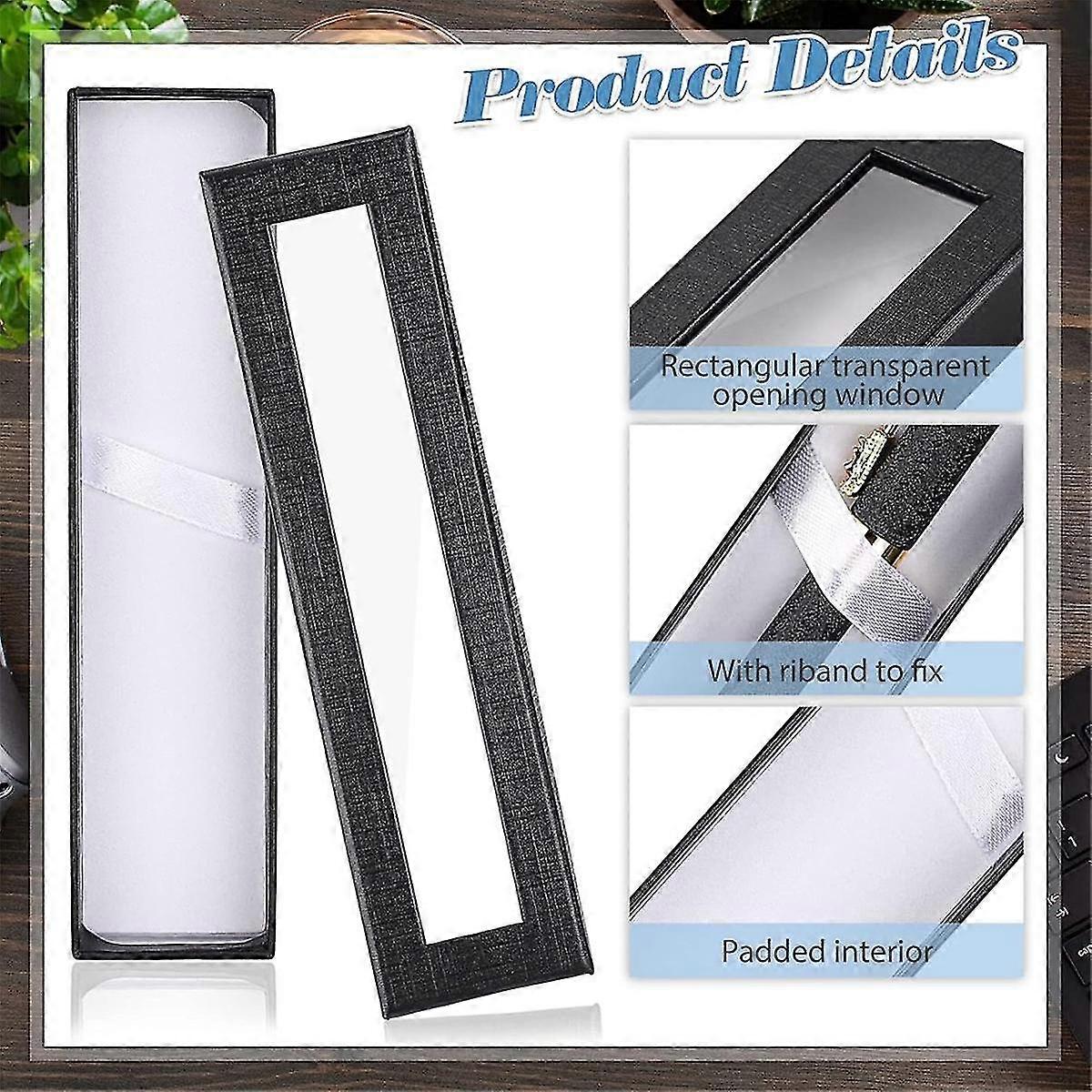 20pcs Empty Pen Gift Box With Clear Lid, Cardboard Pen Case, Pen ...