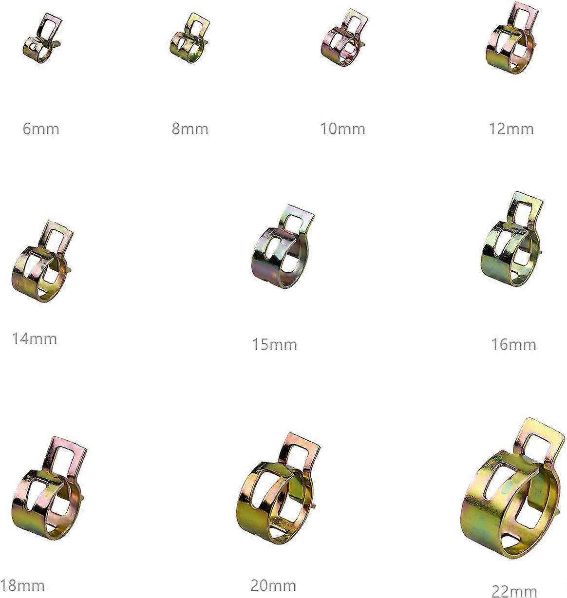PIAO A pack of spring hose clamps, gasoline hose clamps, spring clamp ...