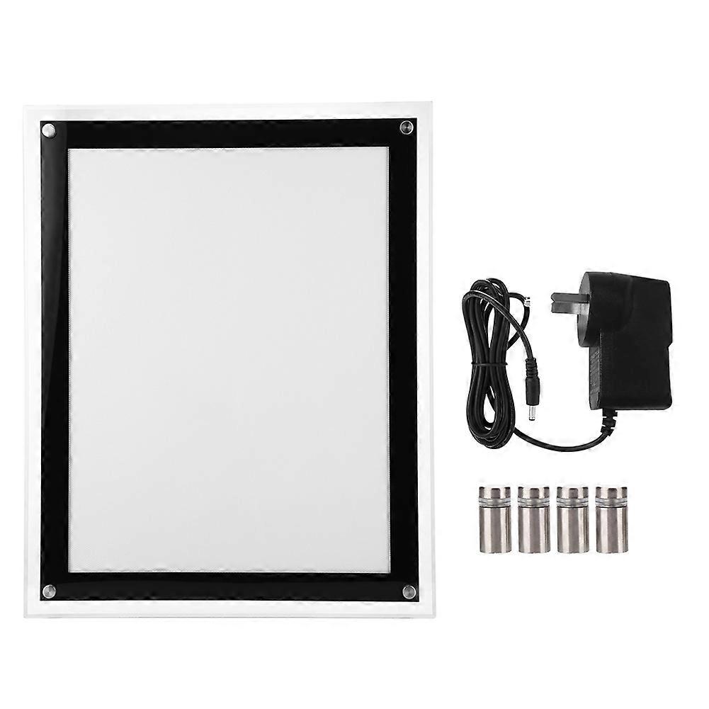 A3 LED Light Box Advertising Acrylic Snap Frame Backlit Board Poster ...