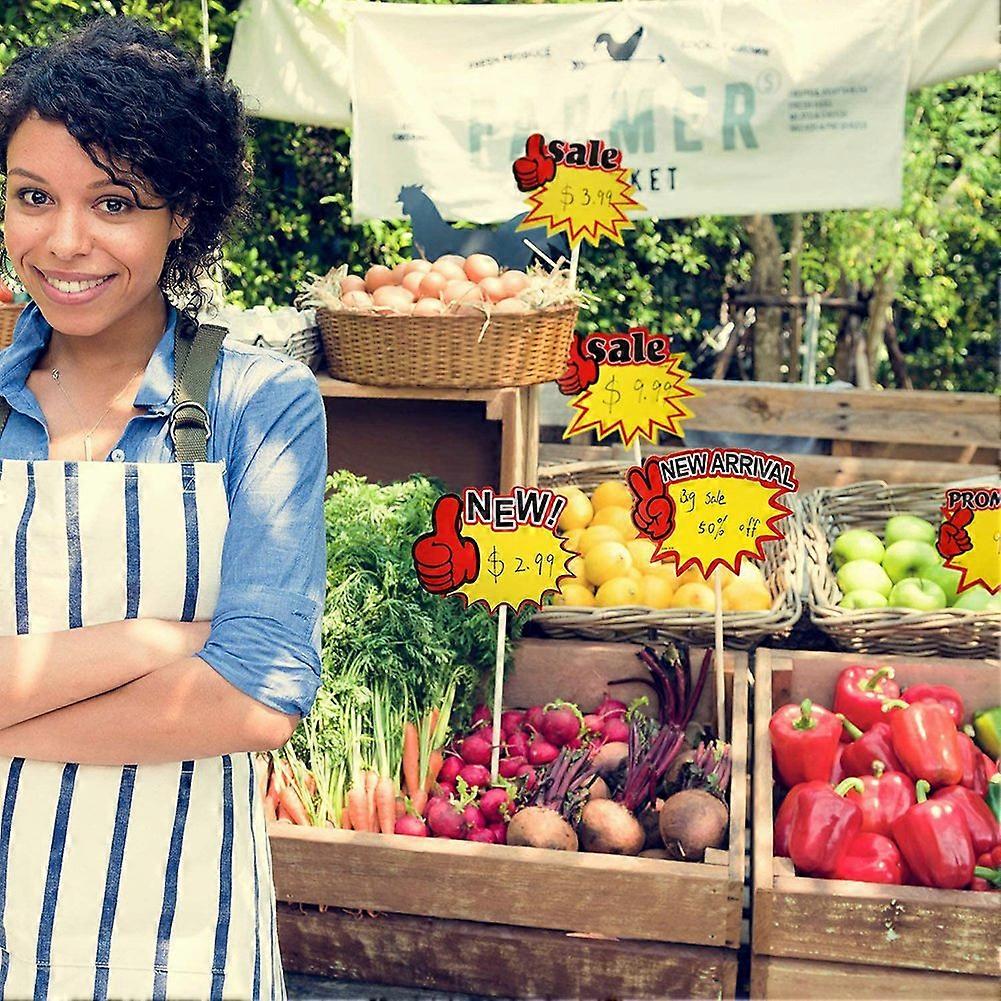 500 Pieces Burst Signs Store Signs Blank Star Shape Retail Sale Tags ...