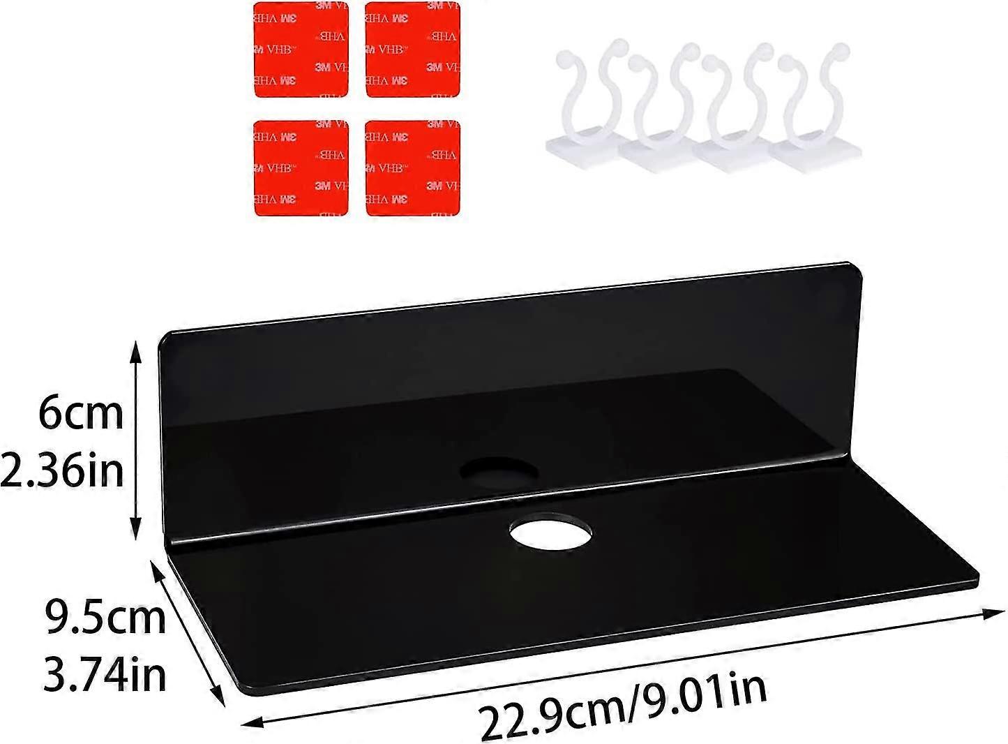 Acrylic Wall Shelf Self-adhesive Small Display Shelf Adhesive Shelf ...