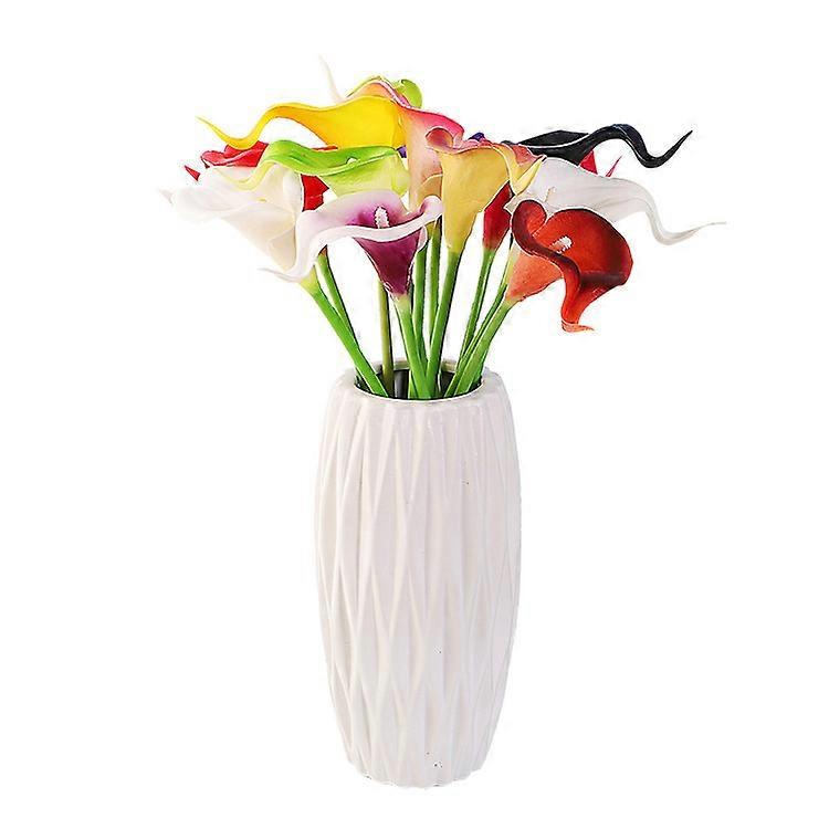 Kunstig calla lilje 10stk orange blomster kunstige liljer blomster ...