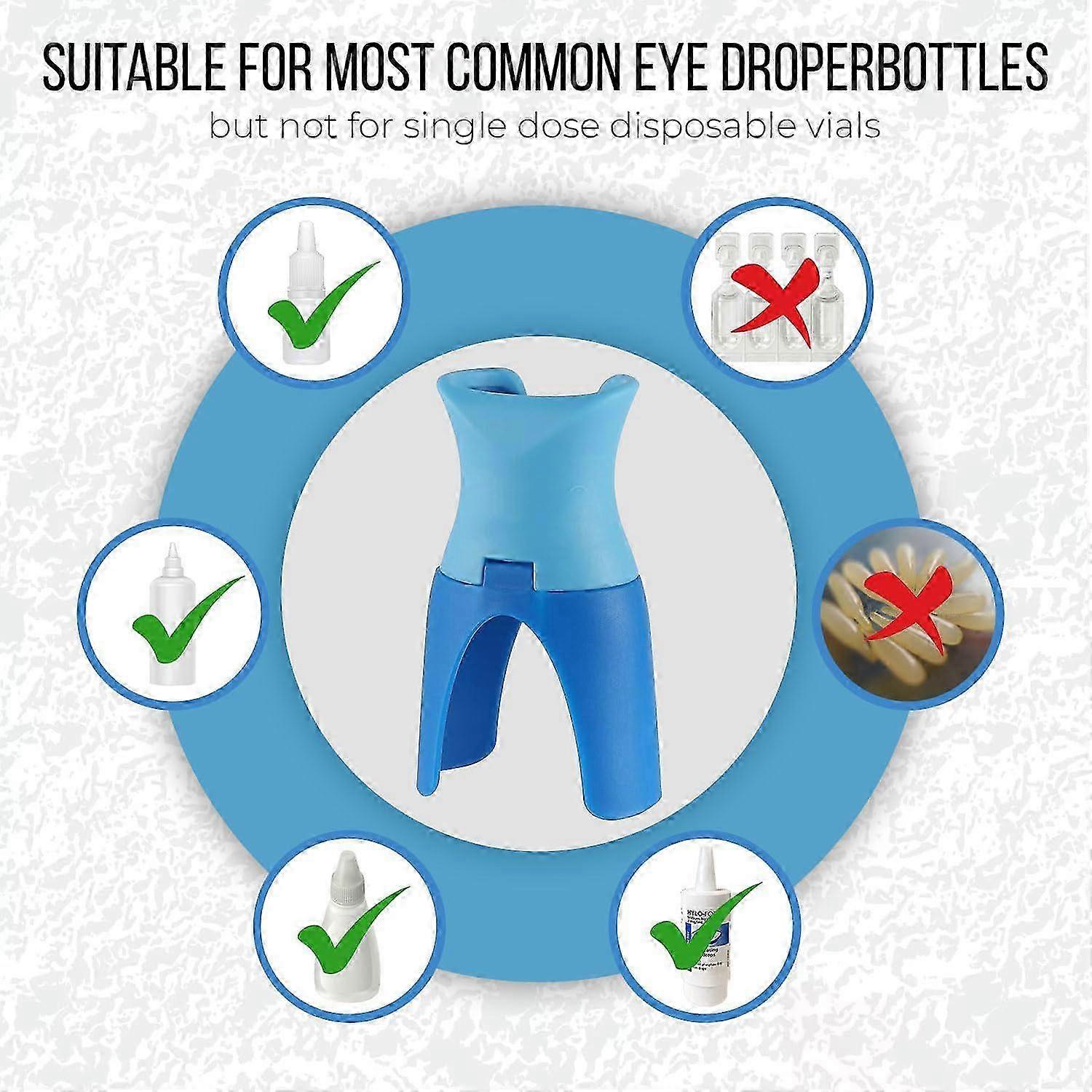 Eyedrop Bottle Dispenser, Portable Eye Drop Applicator, Reusable Eye ...