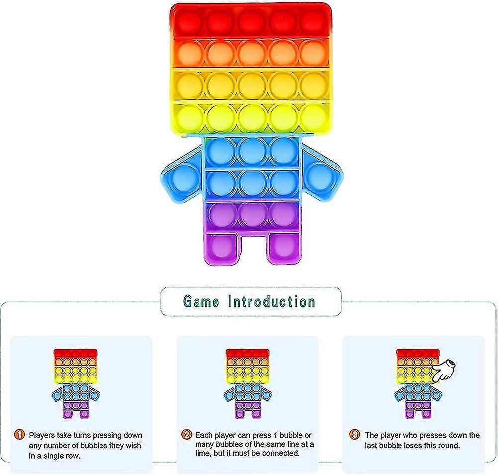 4 Pack Pop Fidget Figetget Sensory Its Toy Popping Poppet Anxiety ...