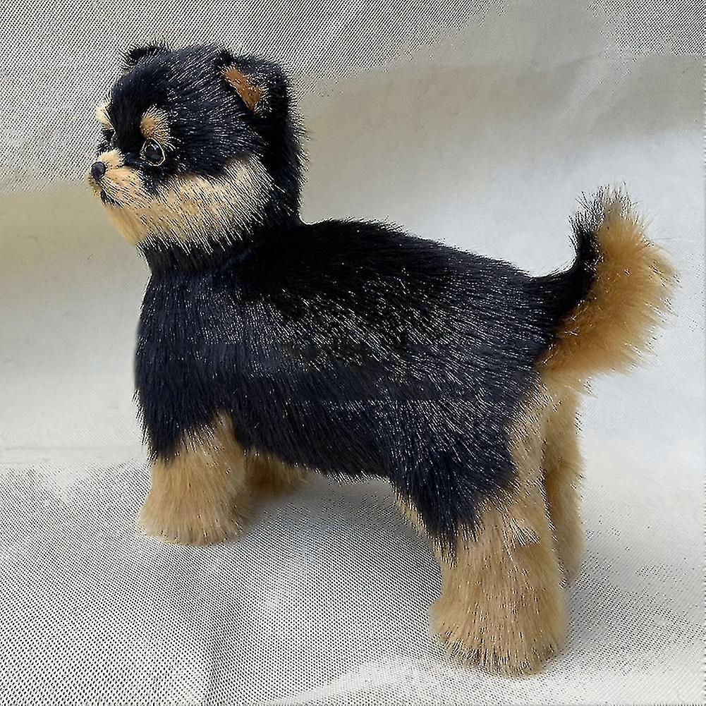Realistic yorkie dog simulation toy dog puppy lifelike stuffed ...