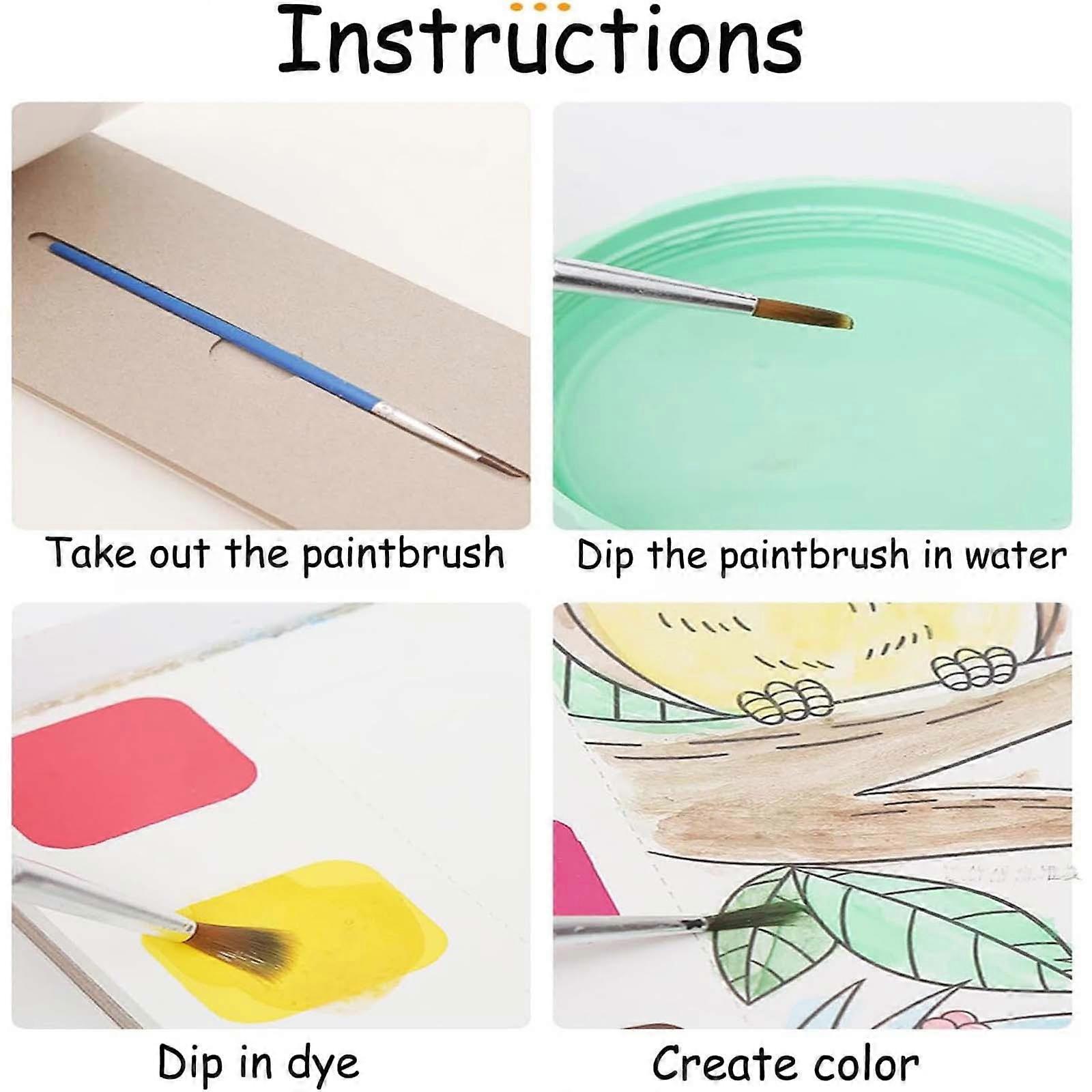 toys Watercolor Coloring Note Book For Children's Watercolor Graffiti ...