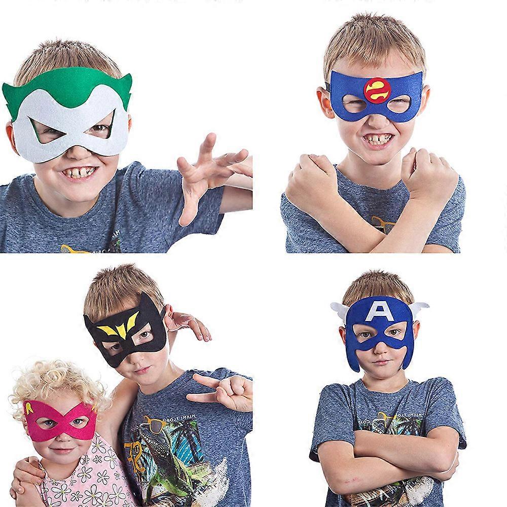 Superhero Masks Party Favors for Kid (32 Packs) Felt and Elastic ...