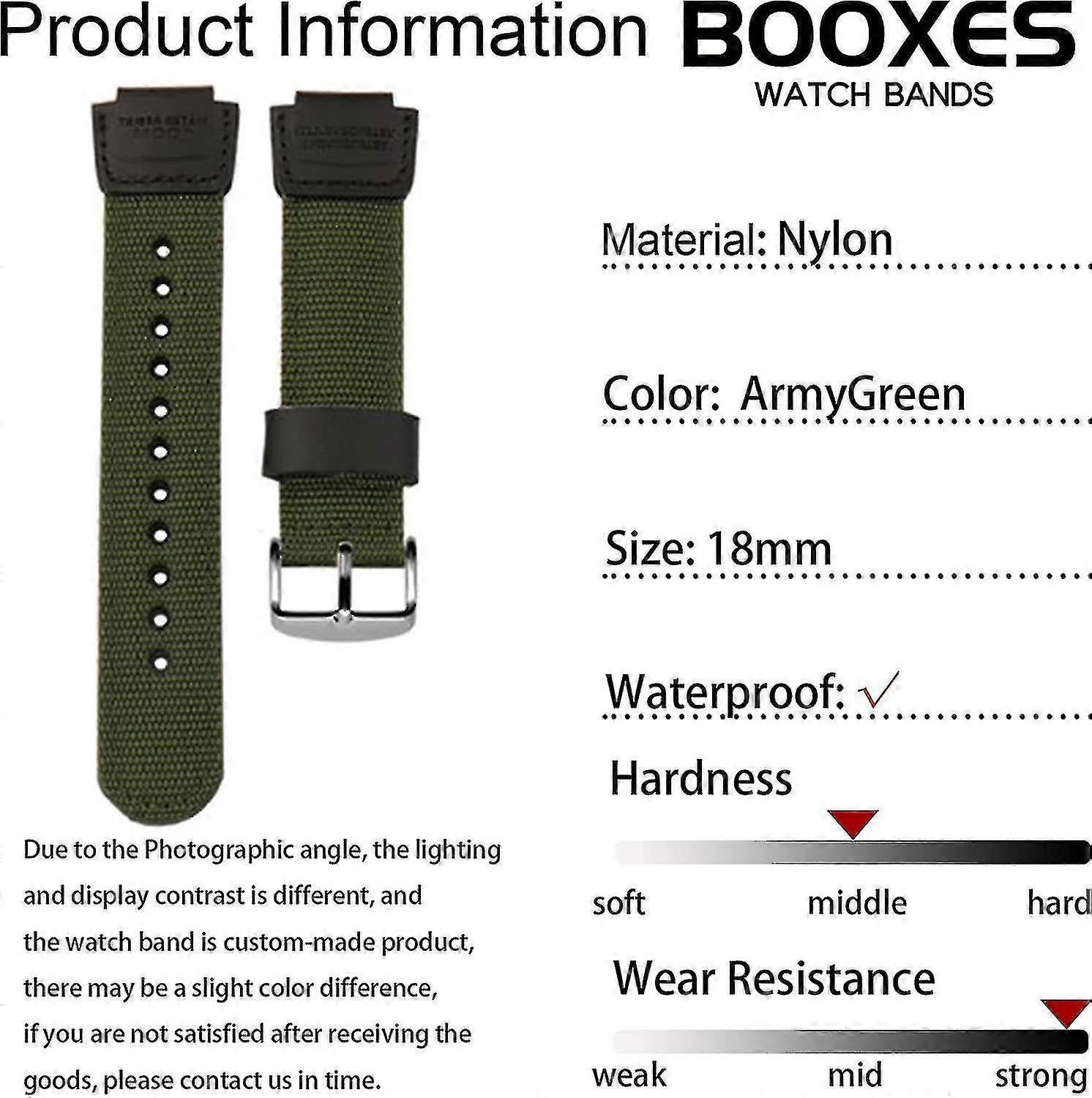 Nylon Military Watch Bands Casio Watch Bands Repalcement For Casio Ae ...