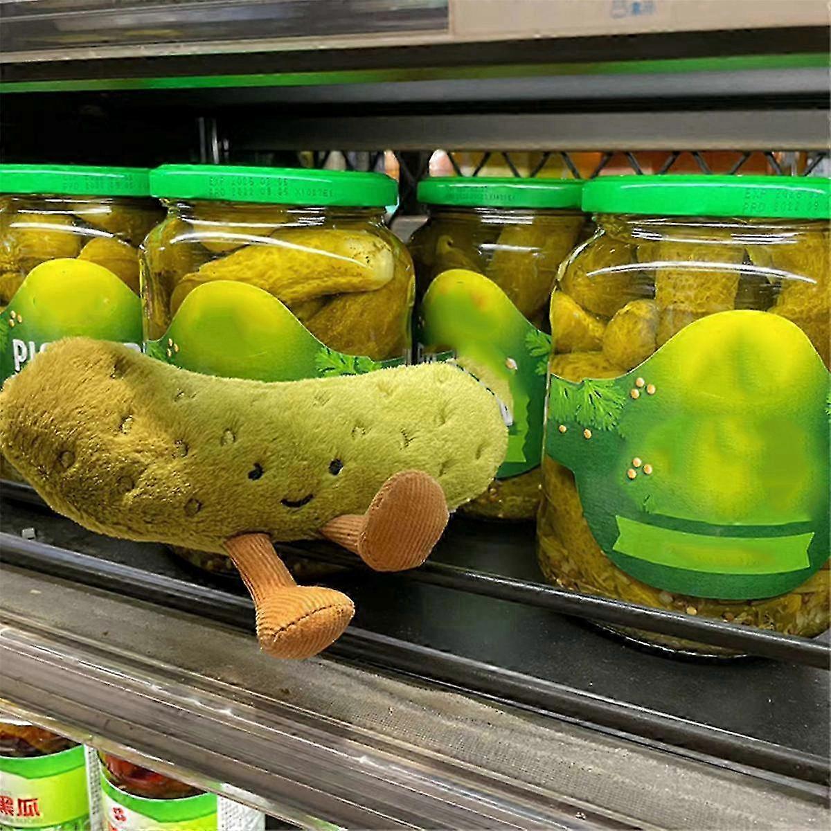 Green Pickle Plush Doll Small Vegetable Food Cushion Decoration ...