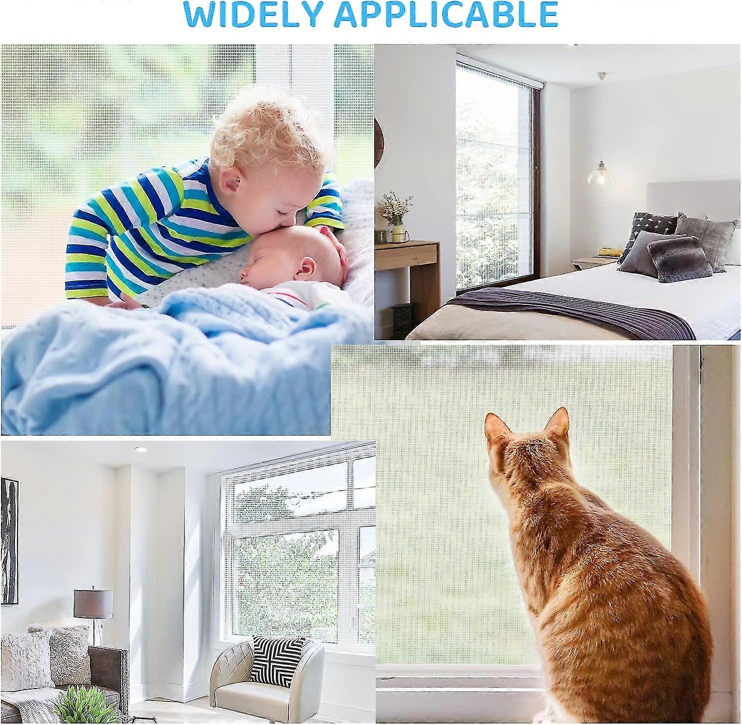 300x120cm Window Mosquito Net, Adjustable Window Mosquito Net Roll ...