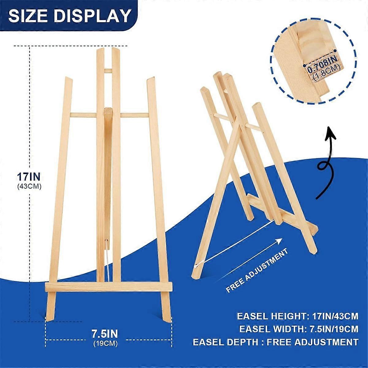 2pcs 17 Inch Tabletop Easels,Easel Stand for Painting,Painting Party ...
