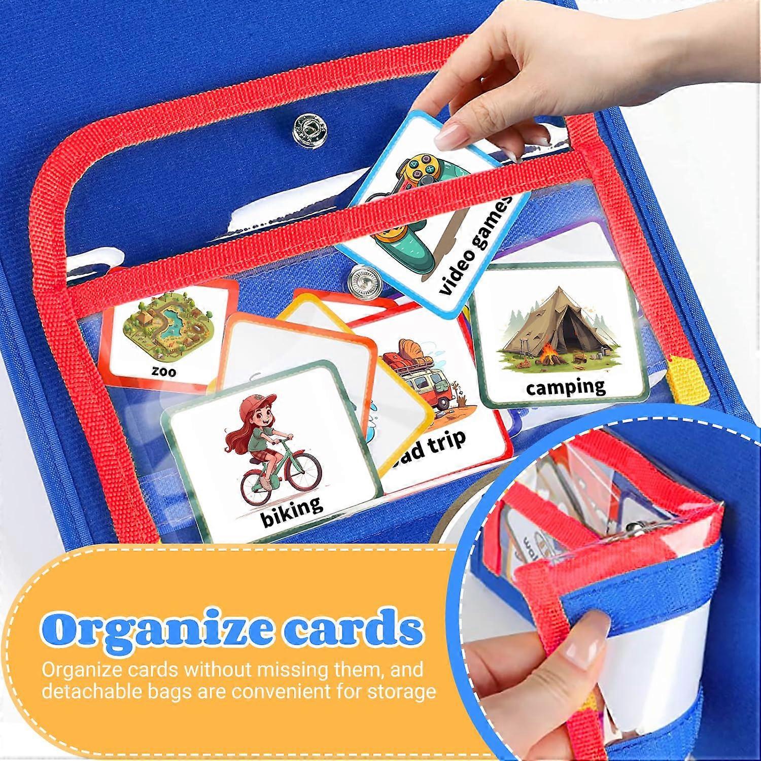 Kids Visual Timetable, Daily Routine Chart for Children with 70 PCS ...